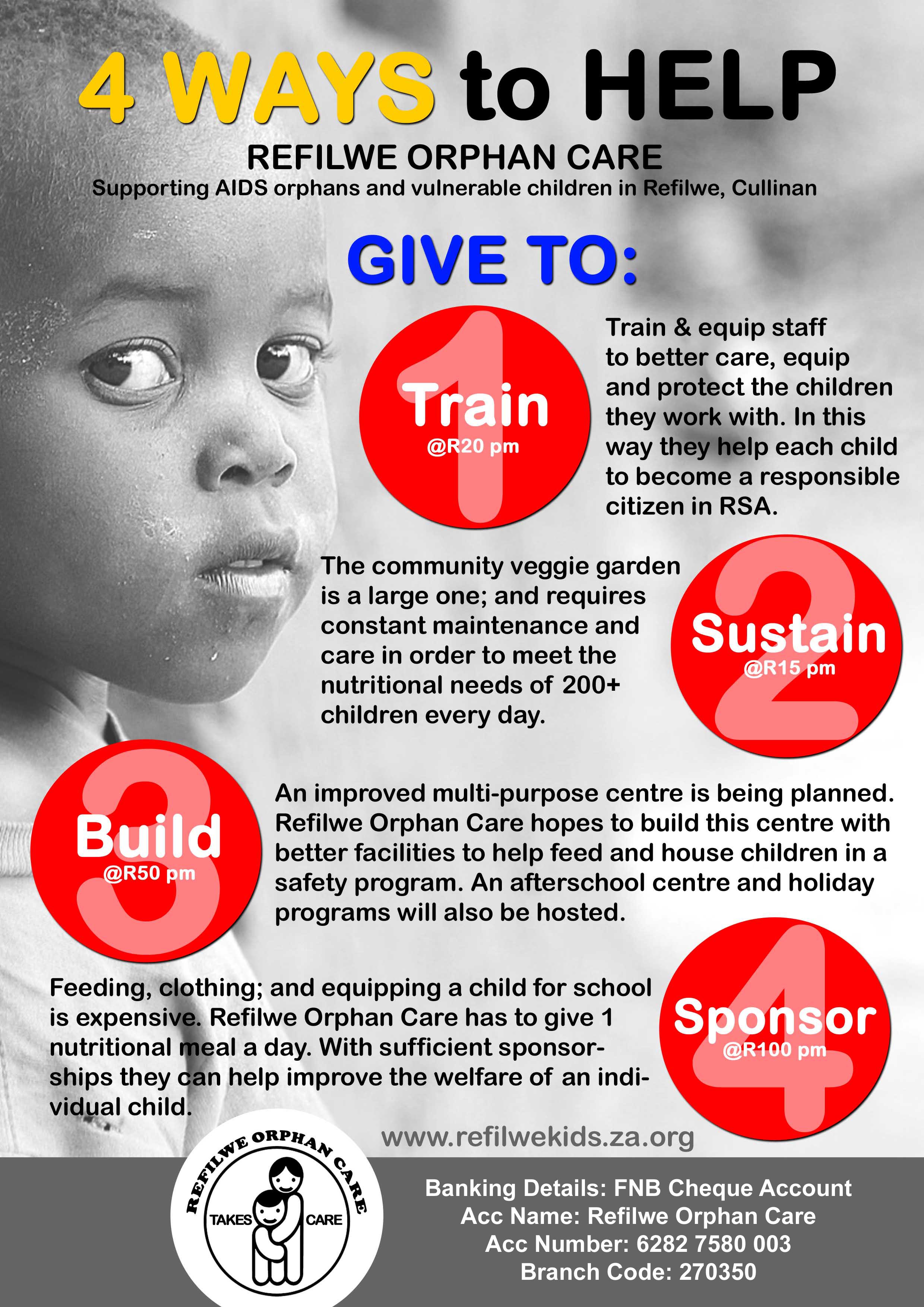 REFILWE ORPHAN CARE – Centre for AIDS orphans and vulnerable children